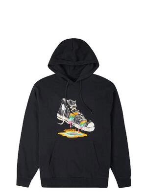 CONVERSE Graphic Print Fleece Lined Hoodie - Default Color