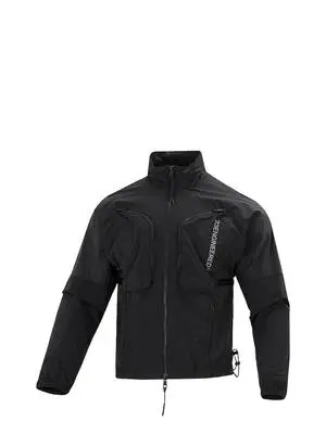 JORDAN Ss22 Solid Color Zipper Stand Collar Sports Jacket - Default Color