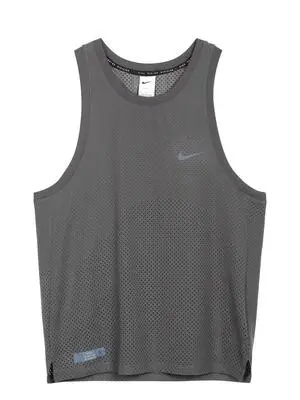 Nike Dri-fit Run Division Rise 365 Running Tank Top - Medium Ash/black