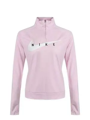 Nike Nike Swoosh Run Half Zip Performance Top Pink