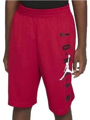 JORDAN Air Logo Mesh Shorts - Gym Red