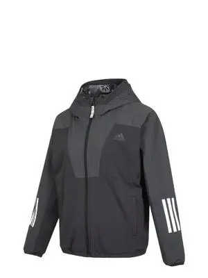 Adidas Reversible Sports Hooded Jacket - Black