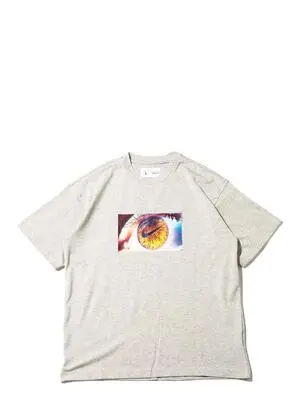 Nike Men's Nike Eye Pattern Logo Printing Round Neck Casual Short Sleeve Gray T-shirt Default Color