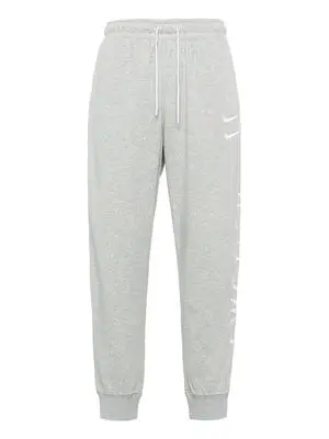 Nike Swoosh Logo Slim Fit Bundle Feet Sports Long Pants - Gray