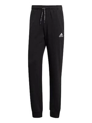 Adidas Logo Casual Sports Bundle Feet Long Pants - Black