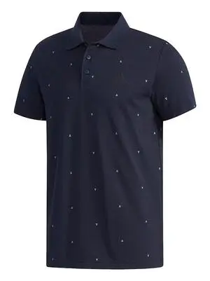 ADIDAS Adidas Ai Polo Gen Aop Short Sleeve Polo Men's Navy