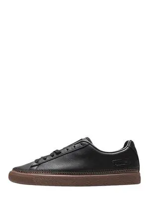 PUMA Basket Stitched Low-top Sneakers - Black/brown