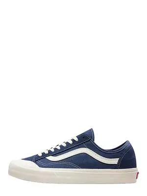 VANS Style 36 Decon Sf Salt Wash Low Top Sneakers - Blue/white