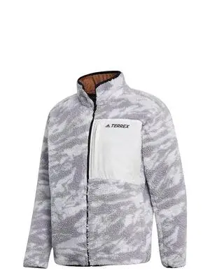 Adidas Reversible Sherpa Jacket - Grey