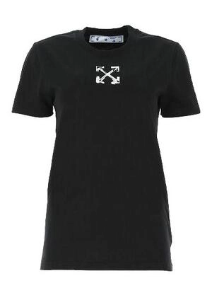 Off-White Printed Short Sleeve T-shirt - Black