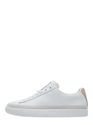 PUMA Basket Trim Block Low Top Sneakers - White/gold