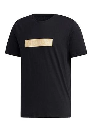 Adidas Mh Gfx T Lng Square Printing Short Sleeve - Black