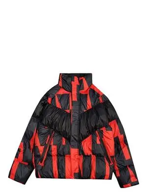 Nike Stand Collar Down Jacket - Blackredmulti-color