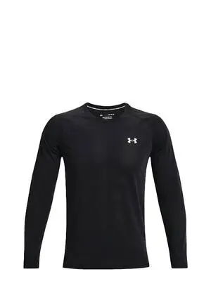 Under Armour Streaker Logo Long Sleeve Performance Shirt - Black