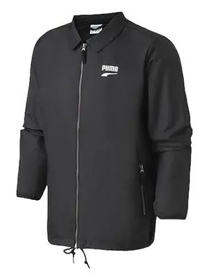 PUMA Downtown Casual Sports Lapel Jacket - Black