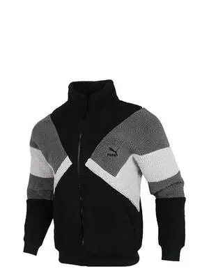 PUMA Retro Block Sherpa Jacket - Black