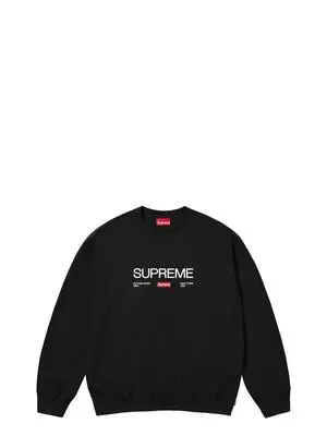 Supreme Established Crewneck - Black/white