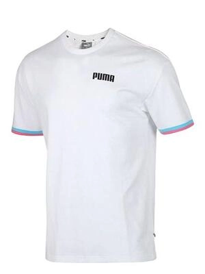 PUMA Training Gym Loose Short Sleeve - White