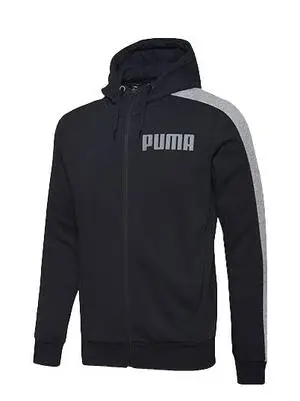 PUMA Hooded Zip-up Jacket - Black
