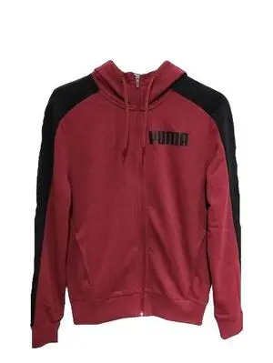 PUMA Casual Sports Hooded Zip-up Jacket - Red