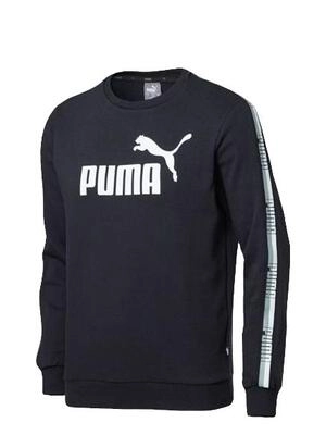 PUMA Logo Printing Round Neck - Black