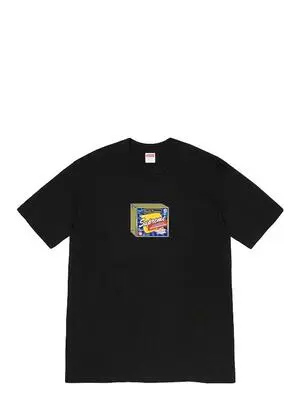 Supreme Fw19 Week 7 Cheese Tee Printing Short Sleeve - Black