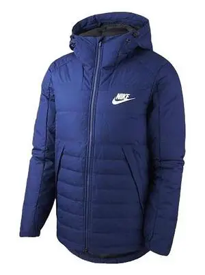 Nike Hooded Down Jacket - Dark Blue