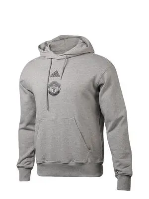 Adidas Manchester United Training Pullover Hoodie - Grey