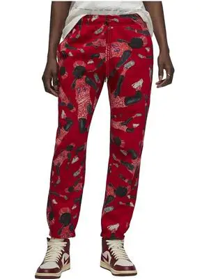 JORDAN Artist Series Parker Duncan Printed Trousers - Red