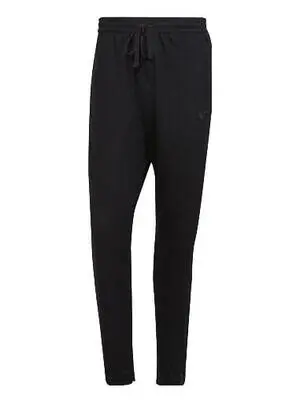 Adidas Originals Solid Color Lacing Black Sports Pants/trousers/joggers - Default Color