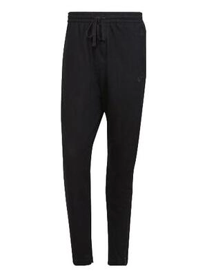 Adidas Originals Solid Color Lacing Black Sports Pants/trousers/joggers - Default Color
