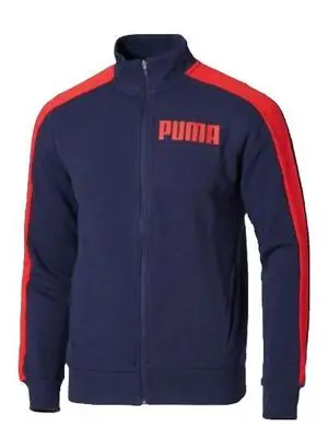 PUMA Knit Stand Collar Jacket - Blue