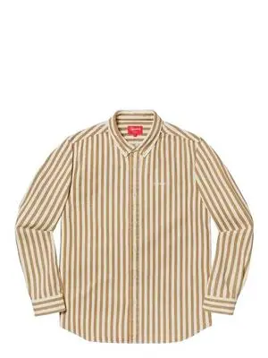 Supreme Striped Denim Shirt - Tan