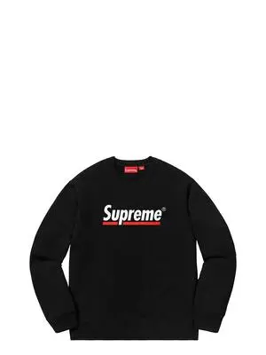 Supreme Underline Crewneck - Black