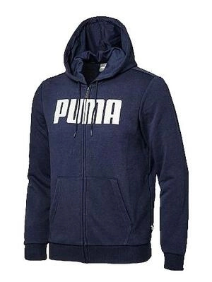 PUMA Hooded Zip-up Jacket With Logo - Blue