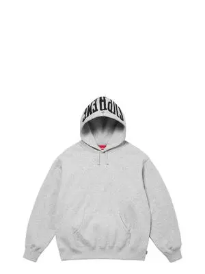 Supreme Mirrored Logo Hooded Sweatshirt - Grey