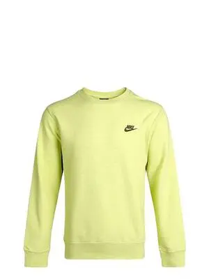 Nike Crewneck Pullover With Embroidered Logo - Green
