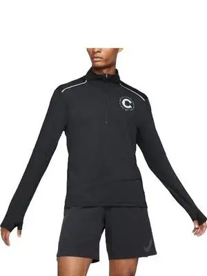 Nike Long Sleeve Zip Up Track Jacket - Black