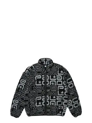PALACE Joyrex Fleece Jacket - Black/grey