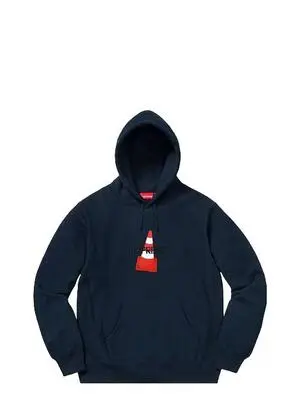 Supreme Fw19 Week 1 Cone Hooded Sweatshirt - Blue