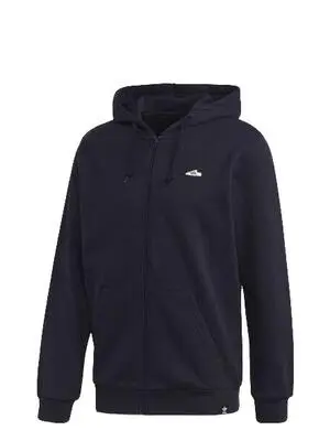 Adidas Embroidered Zip Hoodie - Black