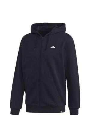 Adidas Embroidered Zip Hoodie - Black
