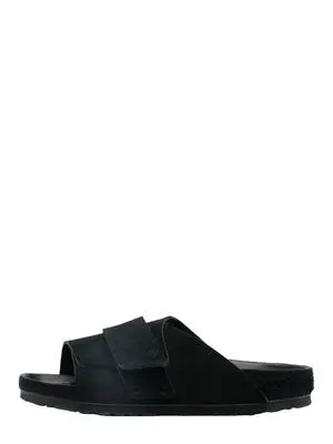 BIRKENSTOCK Kyoto Suede Leather Sandals - Black