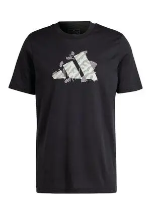 Adidas Aeroready Tennis Logo Slam Graphic T-shirt Asia Sizing - Black