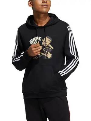 Adidas Neo Cartoon Alphabet Printing Hoodie - Multi-color