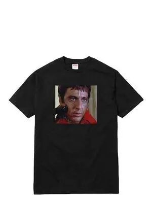 Supreme Fw17 X Scarface Shower Tee Crossover Short Sleeve - Black