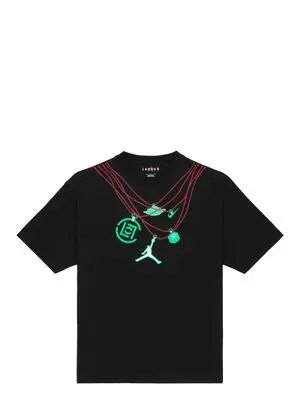 JORDAN X Clot Jade T-shirt 'black - Default Color