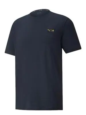 PUMA X Palm Tree Crew Golf Tee - Navy