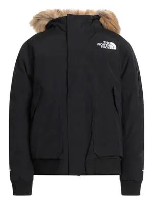 The North Face Down Jacket With Fur Hood - Black