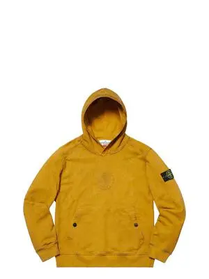 Supreme Supreme SS19 X Stone Island Hooded Sweatshirt Yellow